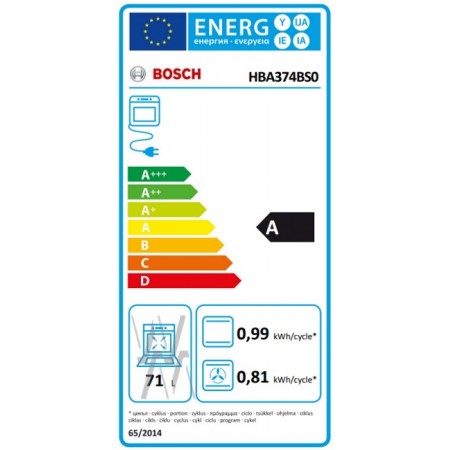 HBA374BS0 Four encastrable Bosch Inox Pyrolyse AutoPilot