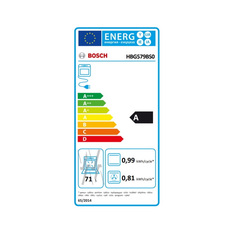 HBG579BS0 Four encastrable Bosch Acier inoxydable Série | 6