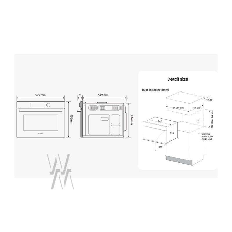 NQ5B5763DBK / U1 Four Combi Micro-Ondes Noir 5-série Samsung